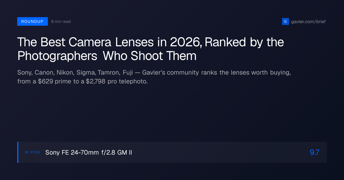 Best Camera Lenses 2026: Top Picks Ranked — Gavler