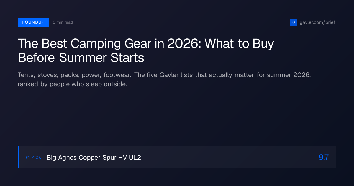 Best Camping Gear 2026: Summer Buying Guide — Gavler