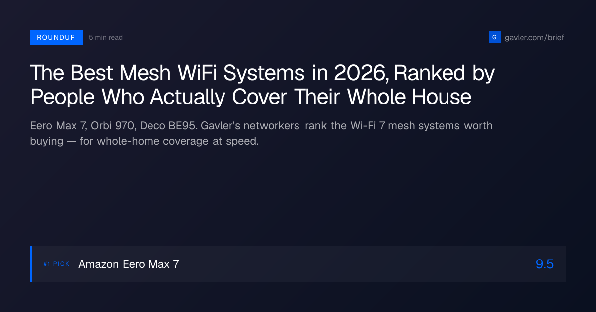 Best Mesh WiFi Systems 2026: Top Picks Ranked — Gavler