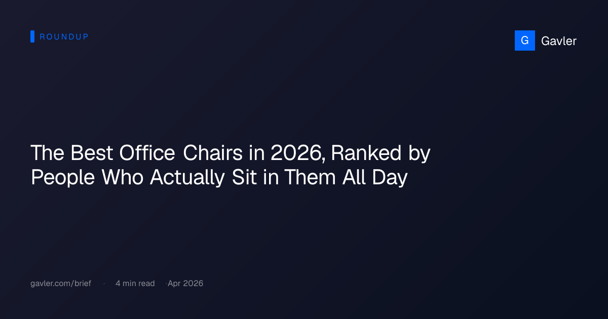 Best Office Chairs in 2026: Top Picks Ranked — Gavler