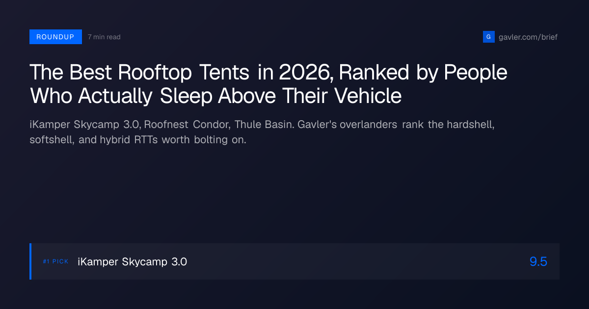Best Rooftop Tents 2026: Top Picks Ranked — Gavler
