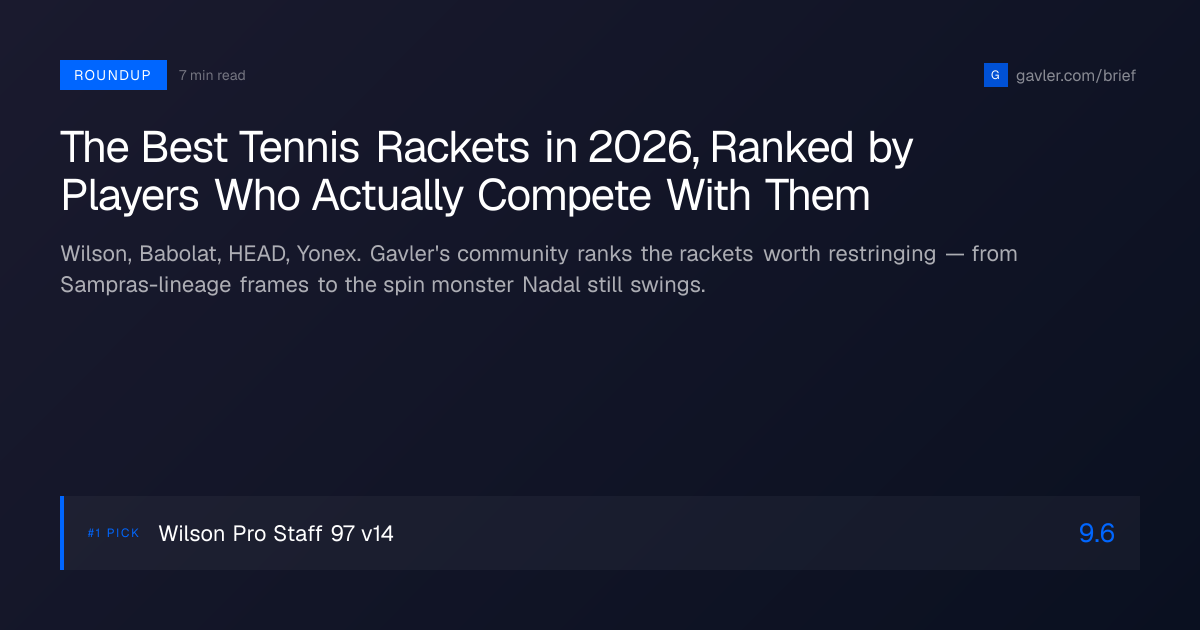 Best Tennis Rackets 2026: Top Picks Ranked — Gavler