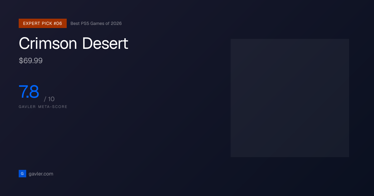 Crimson Desert Review & Score 7.8/10 (2026) | Gavler